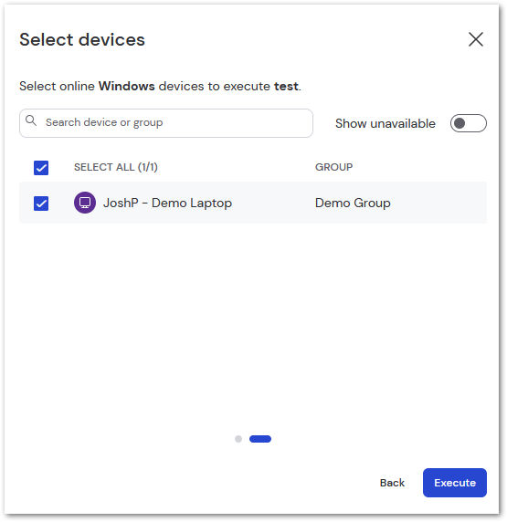 Execute scripts remotely